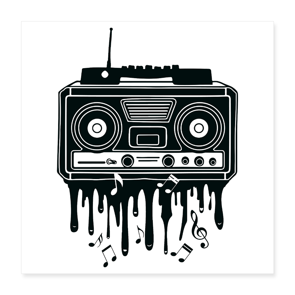 Boom Box - Poster 16x16 – DS Artwork N Design